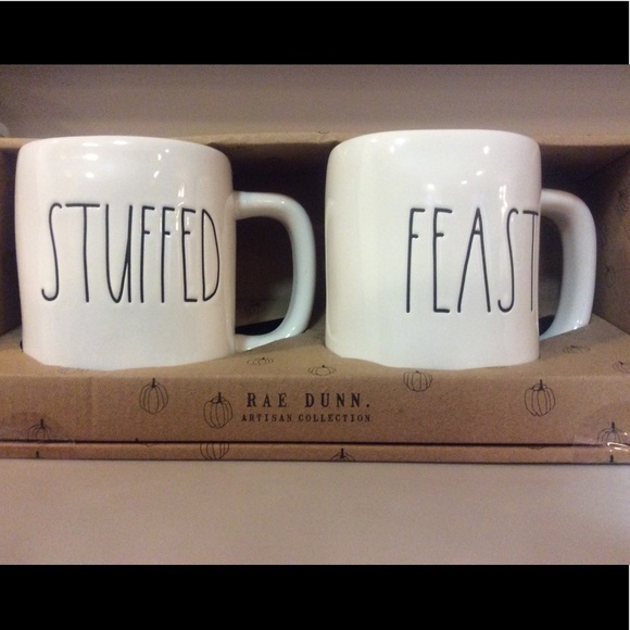 Rae Dunn | Dining | Rae Dunn Ceramic Stuffedfeast Mug Set | Poshmark